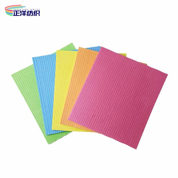Quality 500gsm Absorbent Disposable Dish Cloths 20X18CM Swedish Cellulose Sponges for sale