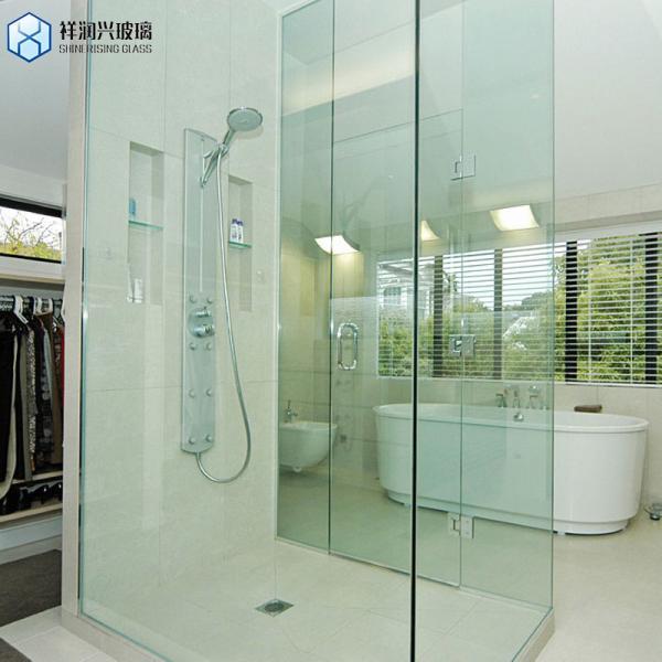 Quality Bathroom 6mm Tempered Small Shower Screen Silver Pivot Shower Door for for sale