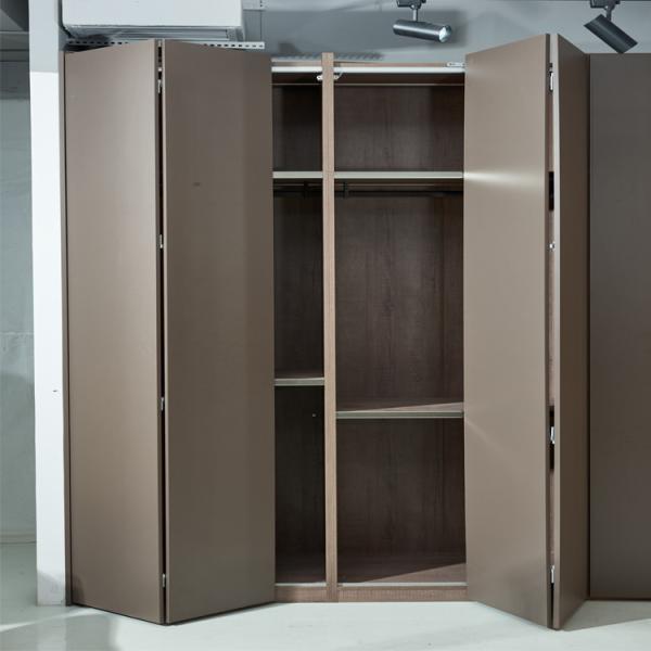 Quality Fitted Coffee Cabinet 22mm Modern Wardrobe Closets Six Doors for sale