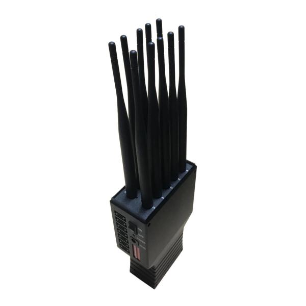 Quality 1W 10 Antenna 4500mAh Walkie Talkie Signal Jammer for sale
