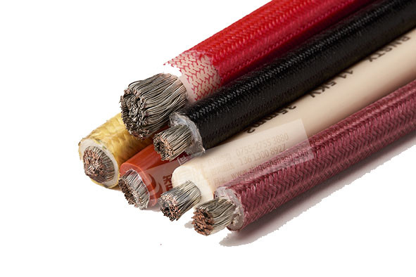 Quality Flexible VDE 150mm Fiberglass Insulated Copper Wire 300V for sale