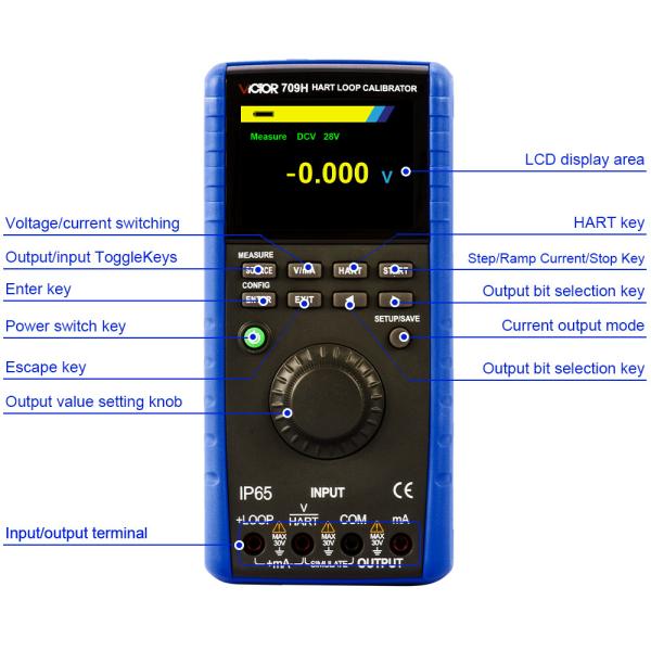 Quality IP65 Thermocouple Calibration Equipment HART Communication Loop Calibrator for sale