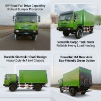 Quality SINOTRUK Heavy Duty Truck with 4X4 LHD Drive Type, 5000*2300*2300 mm Cargo Tank, for sale