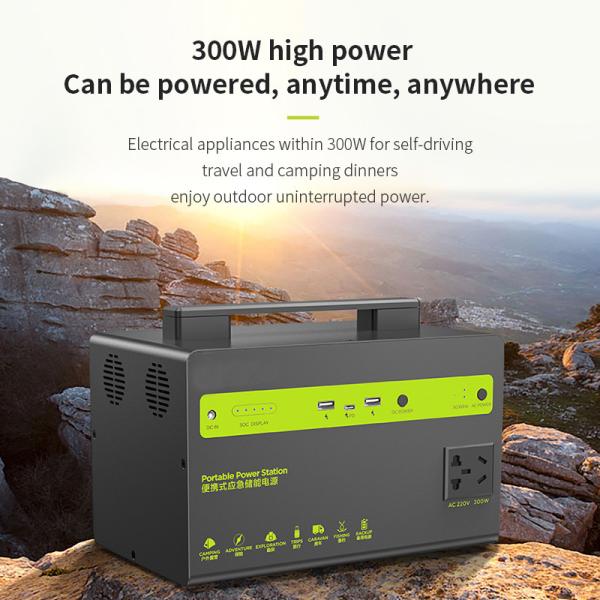 Quality Home Emergency 300W Lifepo4 Portable Solar Power Station With MPPT Charger for sale