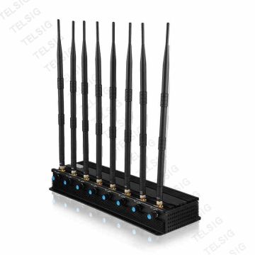Quality 8 Channel 40W High Power Mobile Phone Jammer For 5 - 20m Indoor Omni Directional for sale