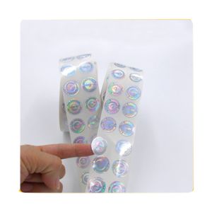 Quality Hot Stamping Custom Size Tamper Evident Security Labels for sale