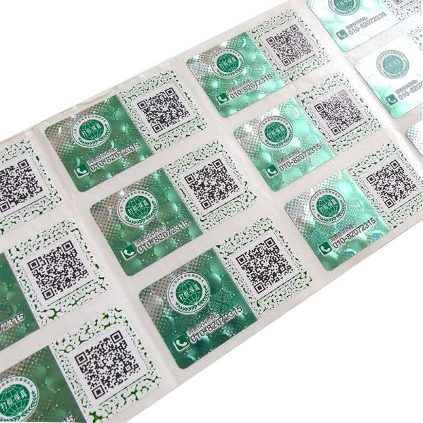 Quality Customizable logo Size Holographic Electronics Anti-Anti-ounterfeiting Label for sale
