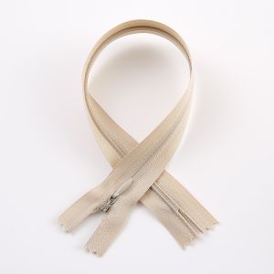 Quality Close End #3 Invisible Nylon Zipper Semi Auto Lock Cycling Pocket Zipper for sale