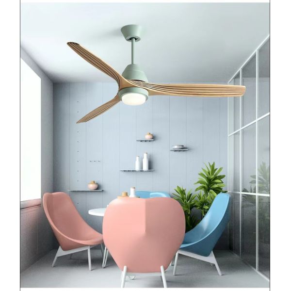 Quality LED 20W Solid Wood Ceiling Fan Wood Propeller Ceiling Fan for sale