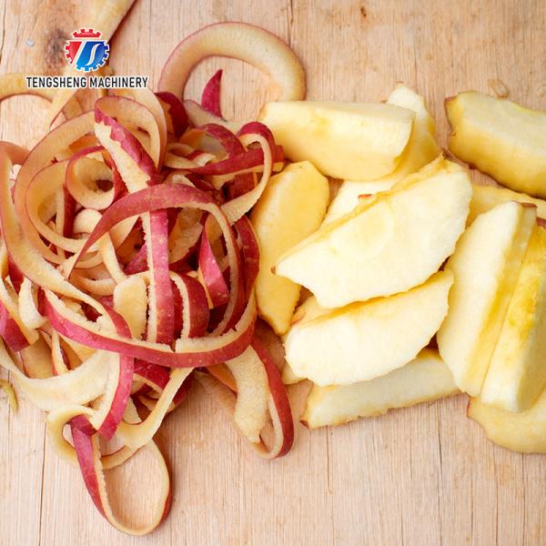 Quality 220V 0.55KW Intact Pulp Manual Rotating Rod Apple Peel And Core Machine 304 SS for sale