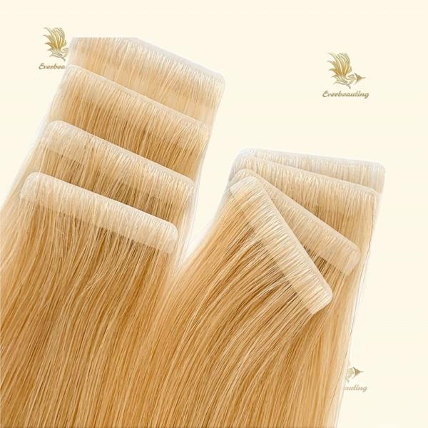 Quality Double Drawn Raw Russian Injection Tape Human Hair Extensions with Customized Request for sale