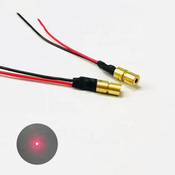 Quality Home 650nm Brass Laser Diode Module 5mw 10mW 20mW 50mW with Reverse Voltage for sale