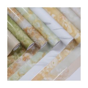 Quality Fashional 3D White Marble Contact Paper Vinyl Waterproof Wallpaper for Bathrooms for sale