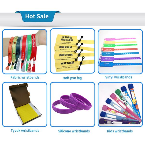 Quality Custom Logo Fabric Festival Wristband for Events Waterproof and Secure Lock for sale