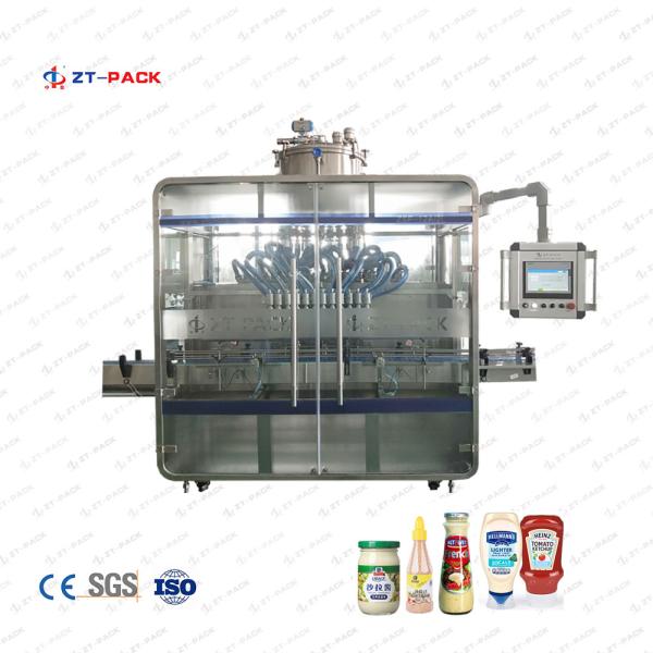 Quality Mayonnaise Automatic Sauce Filling Machine 200ml 100ml 8 Head for sale