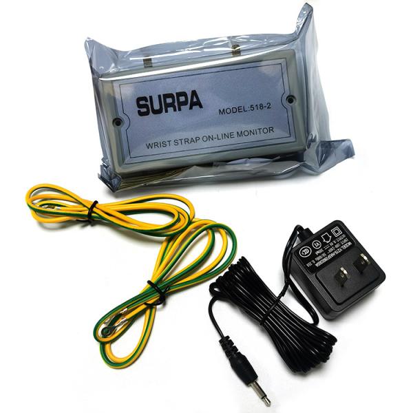 Quality 518-2 ESD Anti Static Wrist Strap Monitor Electrostatic Ring Alarm Anti Static Wrist Strap Tester for sale
