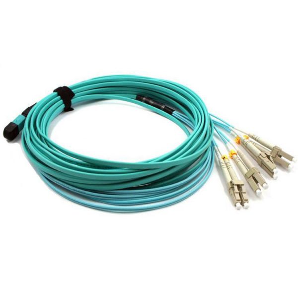 CE ROHS Optical Fiber Trunk Cable MTP Multimode Fiber Jumpers MPO Fiber ...