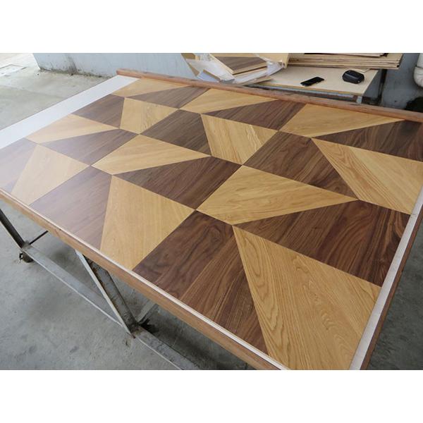 Quality Engineered Wood Parquet Flooring With UV Lacquer White Oak American Walnut for sale