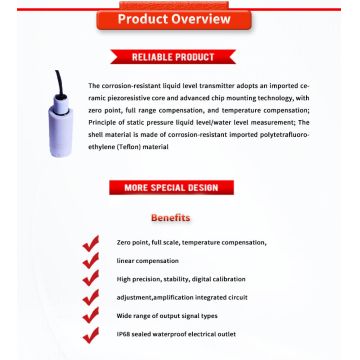 Quality UNIVO UBPT500-602Y Liquid Level Sensor for Corrosion Resistant Level Gauge for sale