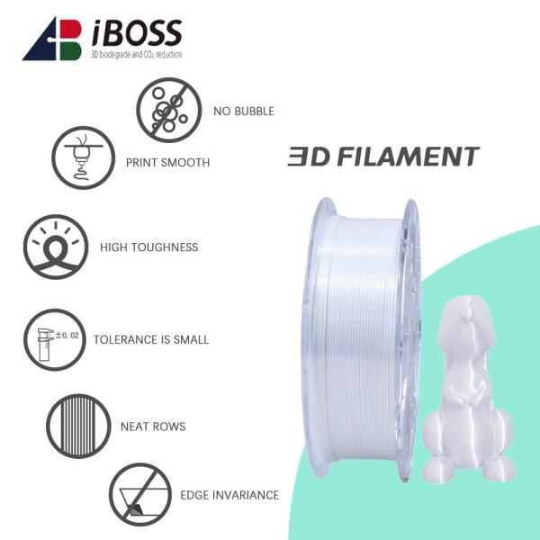 Quality 1.75mm High Strength 1kg PLA+ Silk White 3D Printer Filament With Customized for sale