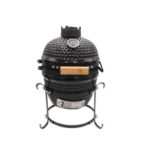 Quality 13 Inch 32cm Charcoal BBQ Ceramic Grill Outdoor Black for sale