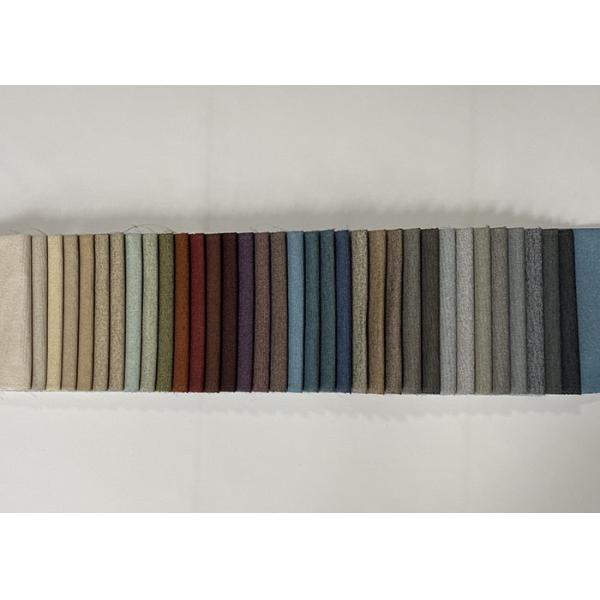 Quality SGS Polyester Linen Upholstery Fabric Home Sewing Woven Knit Fabric for sale