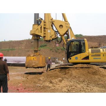 Max Torque 220kN.m CAT Chassis Foundation Machinery Bored Hydraulic Piling Rig