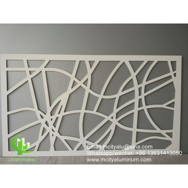 Quality Powder Coated Aluminum Privacy Screen with Customizable Patterns and 2.5m Height for Metal Facade Cladding for sale