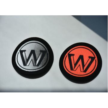 Quality Microfiber Printed Silicone Custom Clothing Patch 1.8mm Transparent for sale