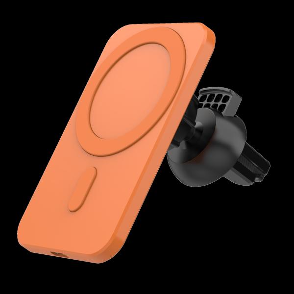 Quality FCC Magnetic Wireless Car Charger , 15w Air Vent Car Mount Phone Holder for sale