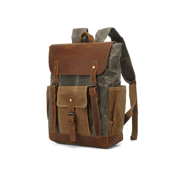 Quality Vintage Real Leather Travel Duffel Backpack for sale