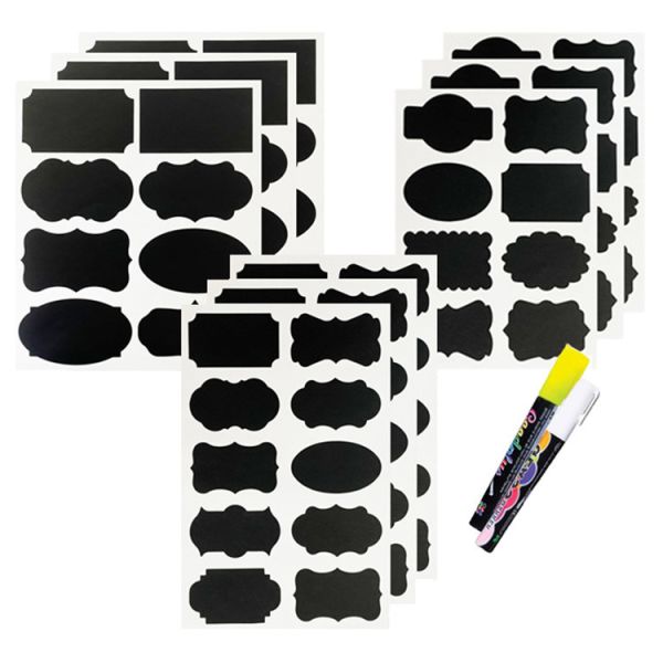 Quality Small Reusable Black Chalkboard Stickers Food Storage Label odm for sale
