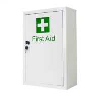 Quality Steel Metal First Aid Cabinet , Lockable First Aid Box 460x300x140mm for sale