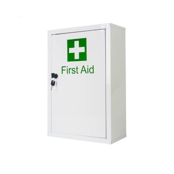 Quality Steel Metal First Aid Cabinet , Lockable First Aid Box 460x300x140mm for sale