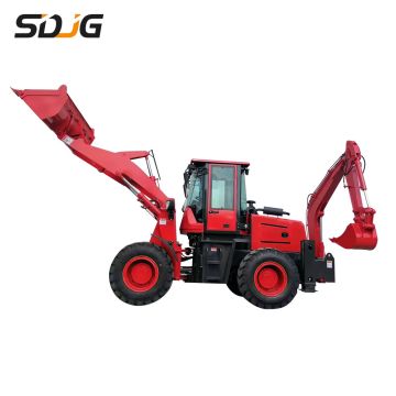 Quality 4 Wheel Articulated 2500kg Backhoe Loader Mini And Excavator for sale
