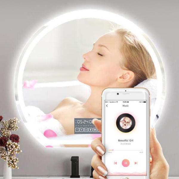 Quality Customized LED Round Bathroom Mirror Aluminum LED Lighted Bathroom Mirror 12V for sale