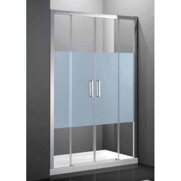 Quality Glass Bathroom Shower Room， Folding Shower Screen With Aluminum Frame for sale