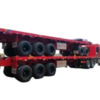 Quality Steel Semi-Trailer for Customizable 3-Axle Double-Trailer Train Specifications for sale