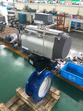 Quality Double Acting Pneumatic Actuator Control Butterfly Valve for sale