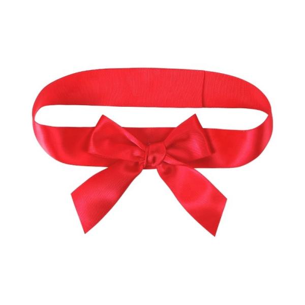 Quality MSD OEM Red Color Custom Satin Ribbon Bows Tie Gift Box Wrapping Bow and Customized for sale