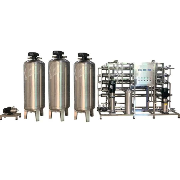 Quality 8TPH 14kW-380-415V 3xSS304 Tanks Brackish Water Reverse Osmosis Water Plant for sale