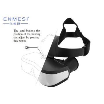 Quality Virtual Reality Helmet 3D Head Mounted Display High Resolution Dual Screen for sale