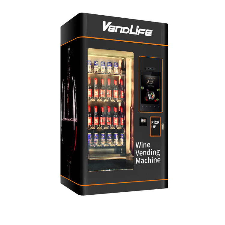 Quality 220V Moet Chandon Champagne Vending Machine 2G 3G 4G Supported Galvanized for sale