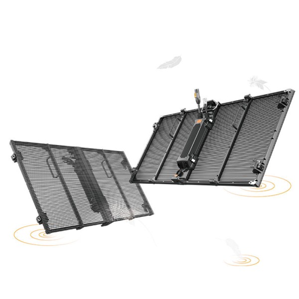 Quality IP65 P8mm Transparent LED Curtain Display 1R1G1B LED Glass Screen for sale
