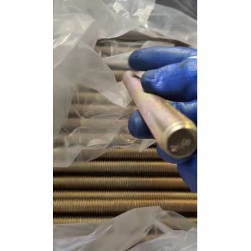 Quality Bichromate Plated Threaded Stud Bolt Hex Nut Washer ASME A193 for sale