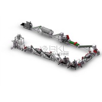 Quality Crushing 250kw PET Recycling Line Bottle Flakes Sorting for sale