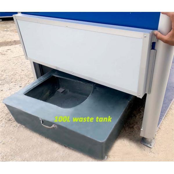 Quality PVC Window Light Weight 40HC Portable Movable Toilet for sale