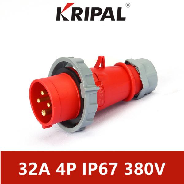 Quality Dampproof 3h IP67 32A 4 Pin Plug Socket For Refrigerated Container for sale