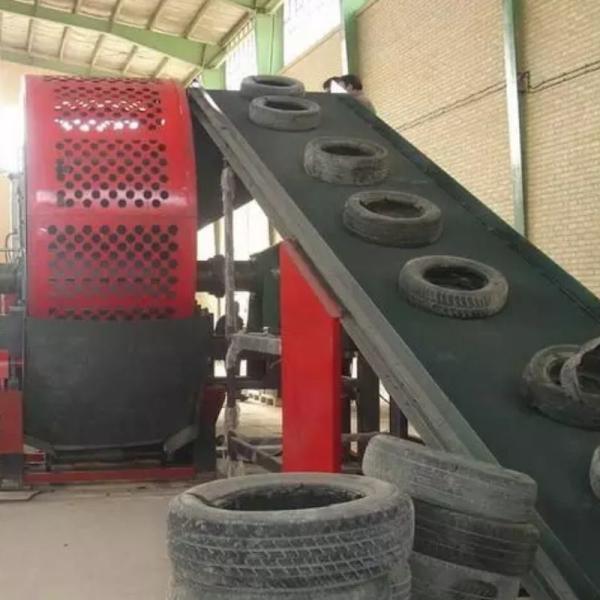 Quality Vertical Structure Old Tire Recycling Shredder for Rubber Powder Making for sale