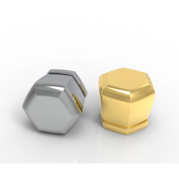Quality ISO 9001 Hanging Plating Zinc Alloy Perfume Bottle Cap for sale